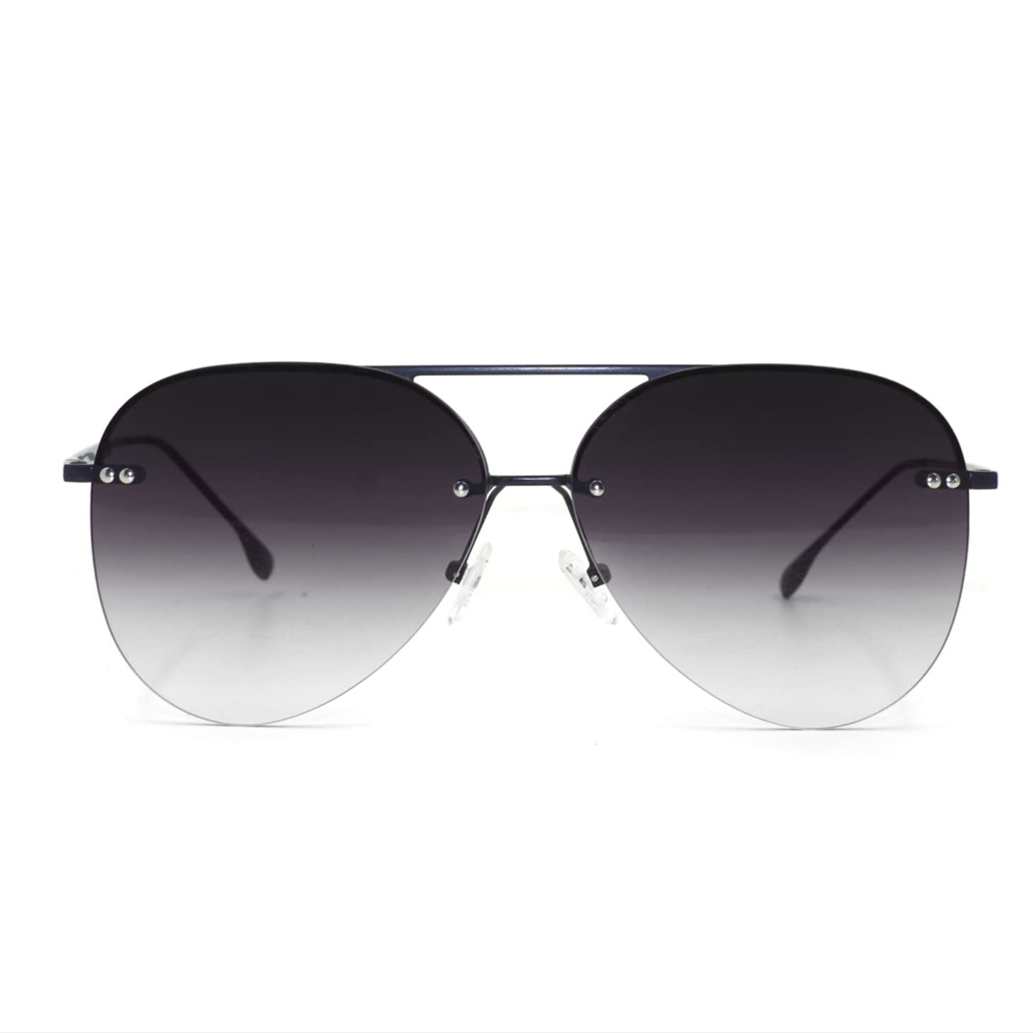 TOPFOXX - Megan 2 - Black Aviator Sunglasses for Women - Total UV400 Protection - Classic Pilot Sunglasses (Brown, Narrow)