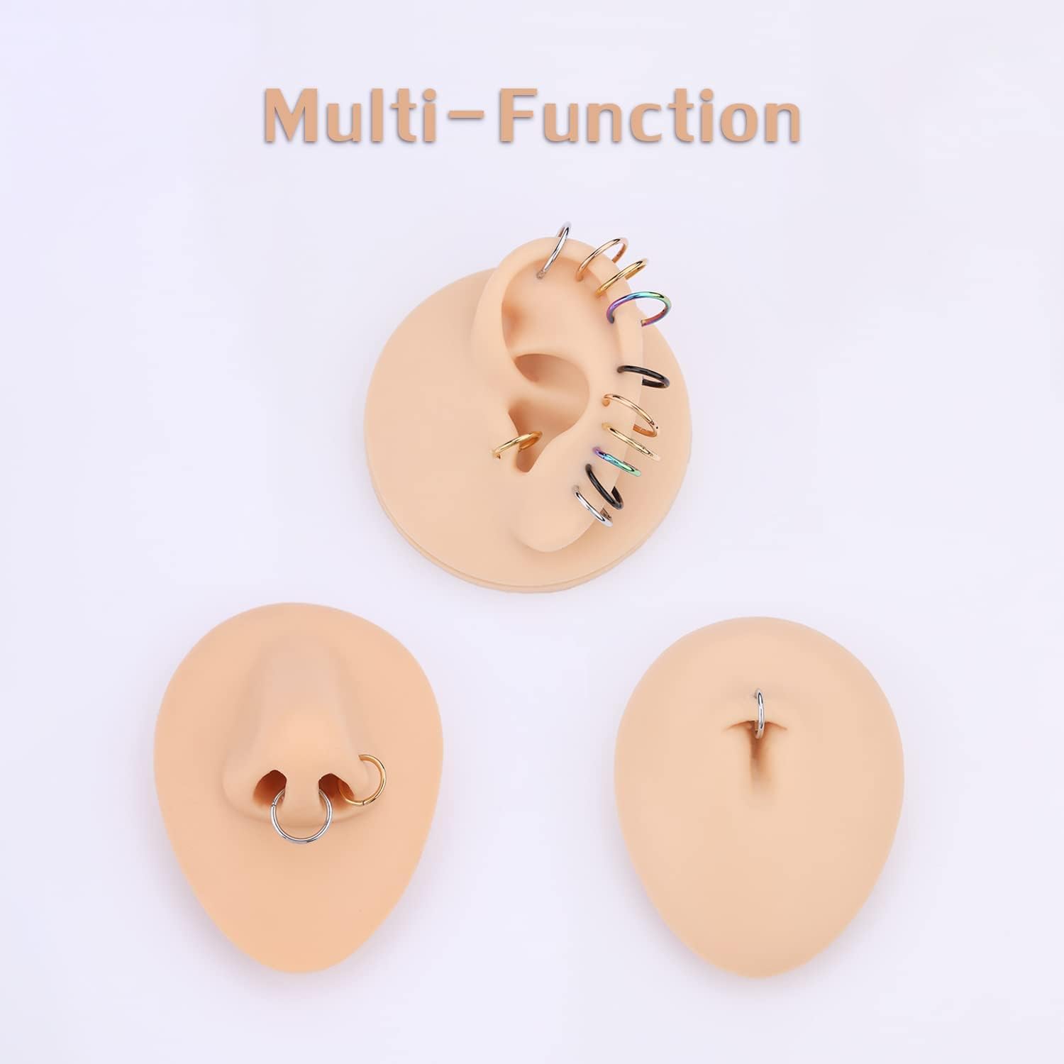 PEAKLINK G23 Titanium 16G Hinged Segment Clicker Nose Ring Hoop Cartilage Earrings Body Piercing 8mm Helix Counch Jewelry