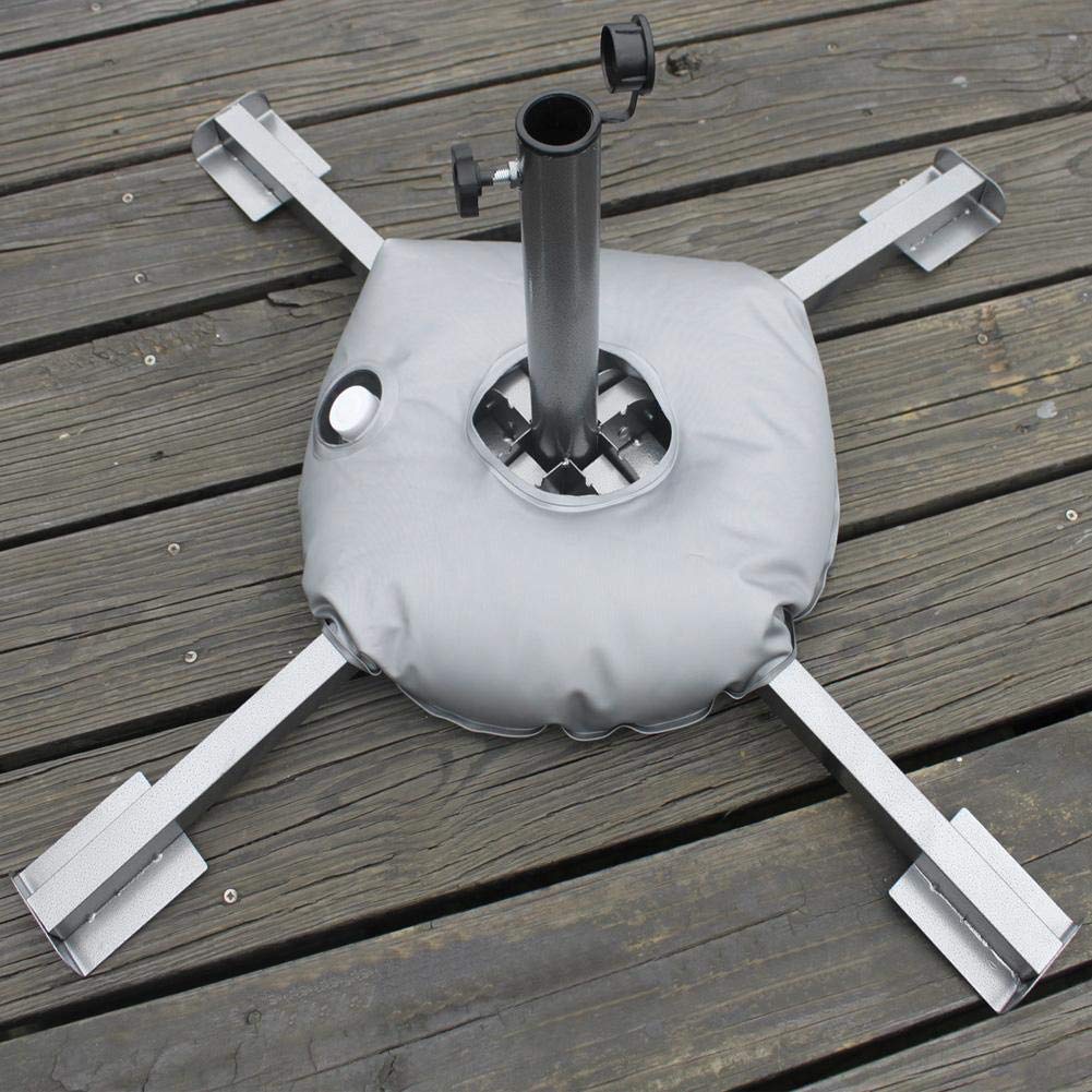 Mumusuki Umbrella Flag Base Weight Bag Filled with Water or Sand Beach Sea Portable Foldable Round Outdoor