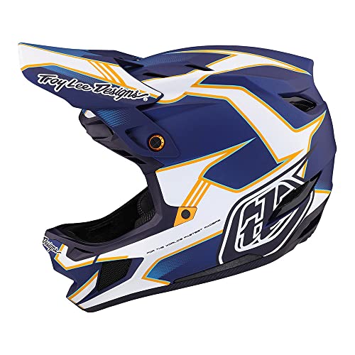 Troy Lee Designs Downhill D4 Composite Matrix Camo Full Face Bicycle Helmet for Max Ventilation Lightweight MIPS EPP EPS Racing Downhill BMX MTB DH - Adult Mens Womens Unisex (Blue, XS)