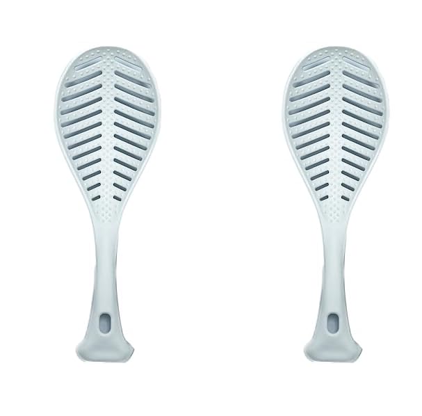 Non Stick Multifunction Rice Scooper free Standing Rice Spoon Paddle, Professional Rice Potato Server Spatula (2 Pac, white)