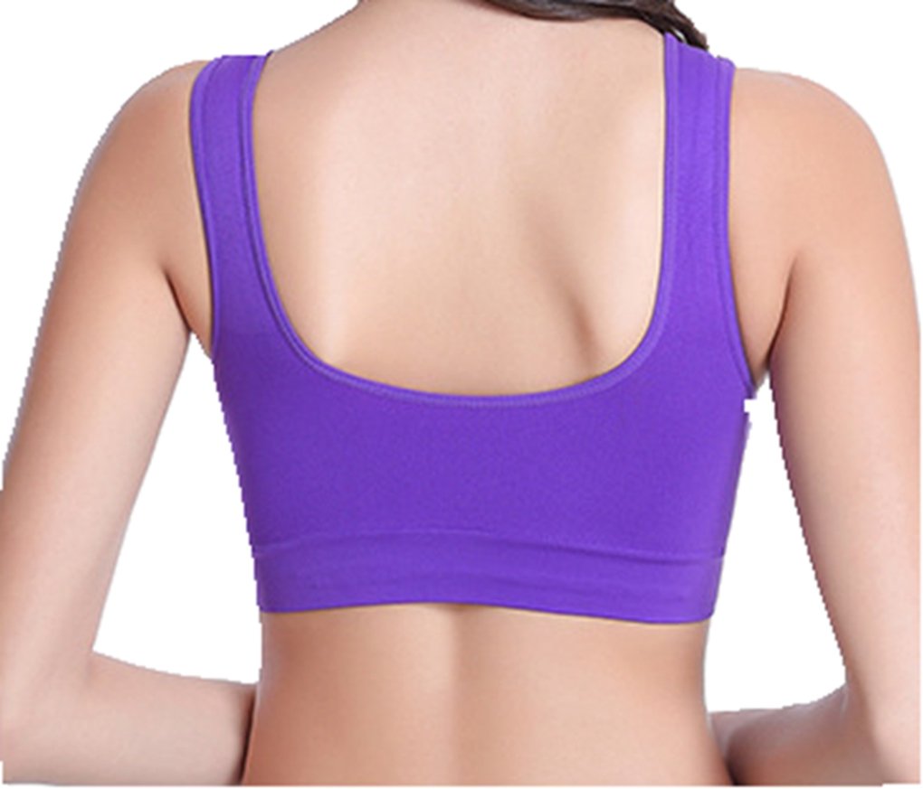 ohlyah Women s Seamless Wire-Free Bra with Removable Pads pack 5 Pack black White Nude Blue Purple XXXL 38DD 40D 42C 42D 44B 44C