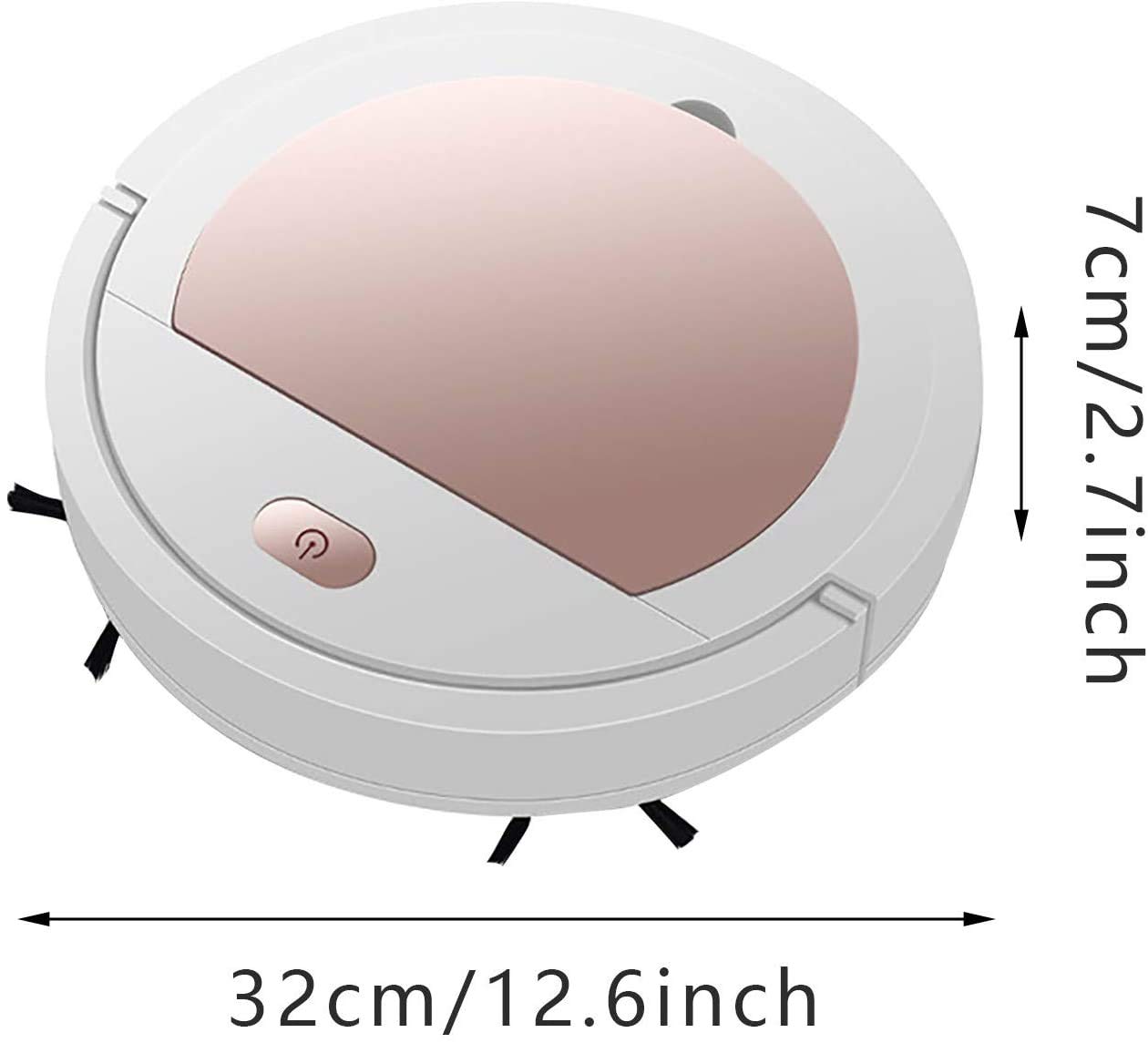 Robot Vacuum, Strong Suction, Quiet, Super-Thin Smart Robotic Vacuum Cleaner, Used to Clean Pet Hair, Hard Floors, Black