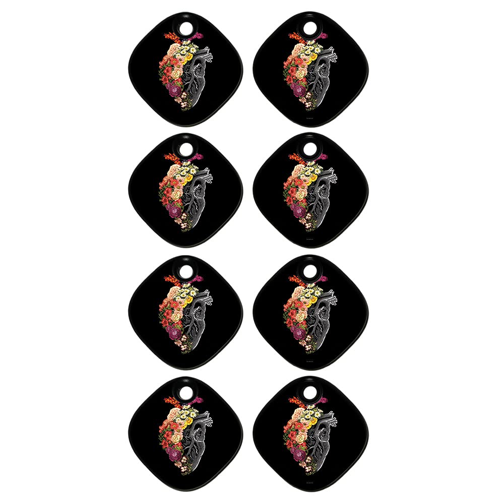 MightySkins Skin Compatible with Samsung Galaxy SmartTag (4 Pack) - Spring Heart | Protective, Durable, and Unique Vinyl Decal wrap Cover | Easy to Apply, Remove, and Change Styles | Made in The USA