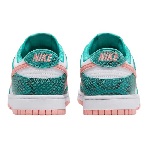 Nike Mens Dunk Low DR8577 300 Snakeskin Washed Teal Bleached Coral - Size 9