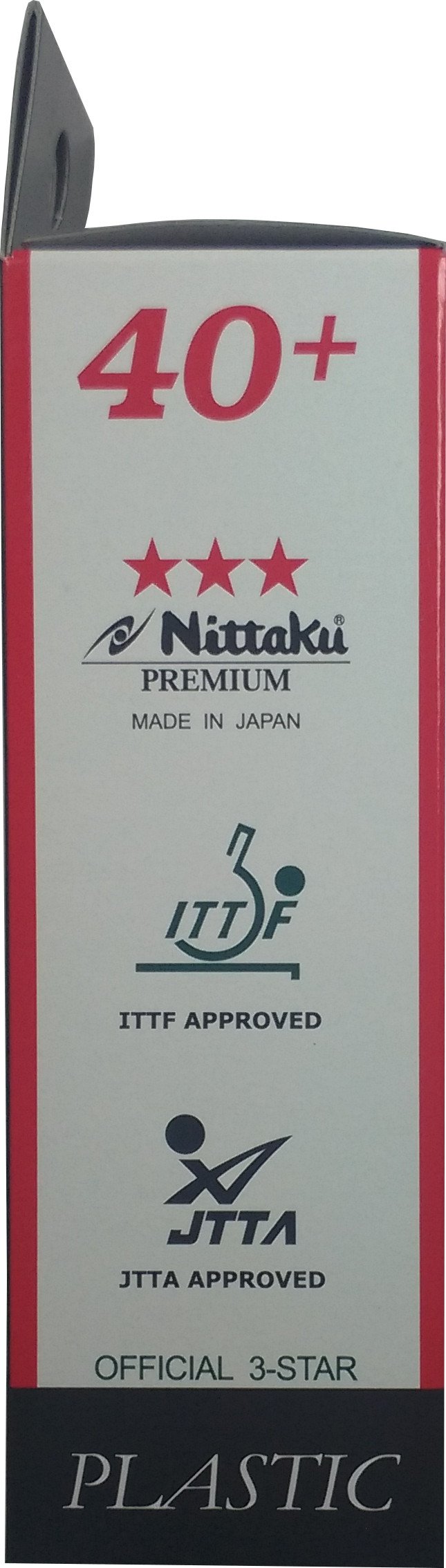 Nittaku 3-stars Premium 40+ Table Tennis Ball (Pack of 6)
