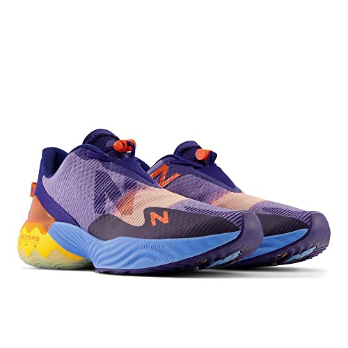New Balance Men's FuelCell Rebel TR V1 Running Shoe, Blue/Orange, 8.5