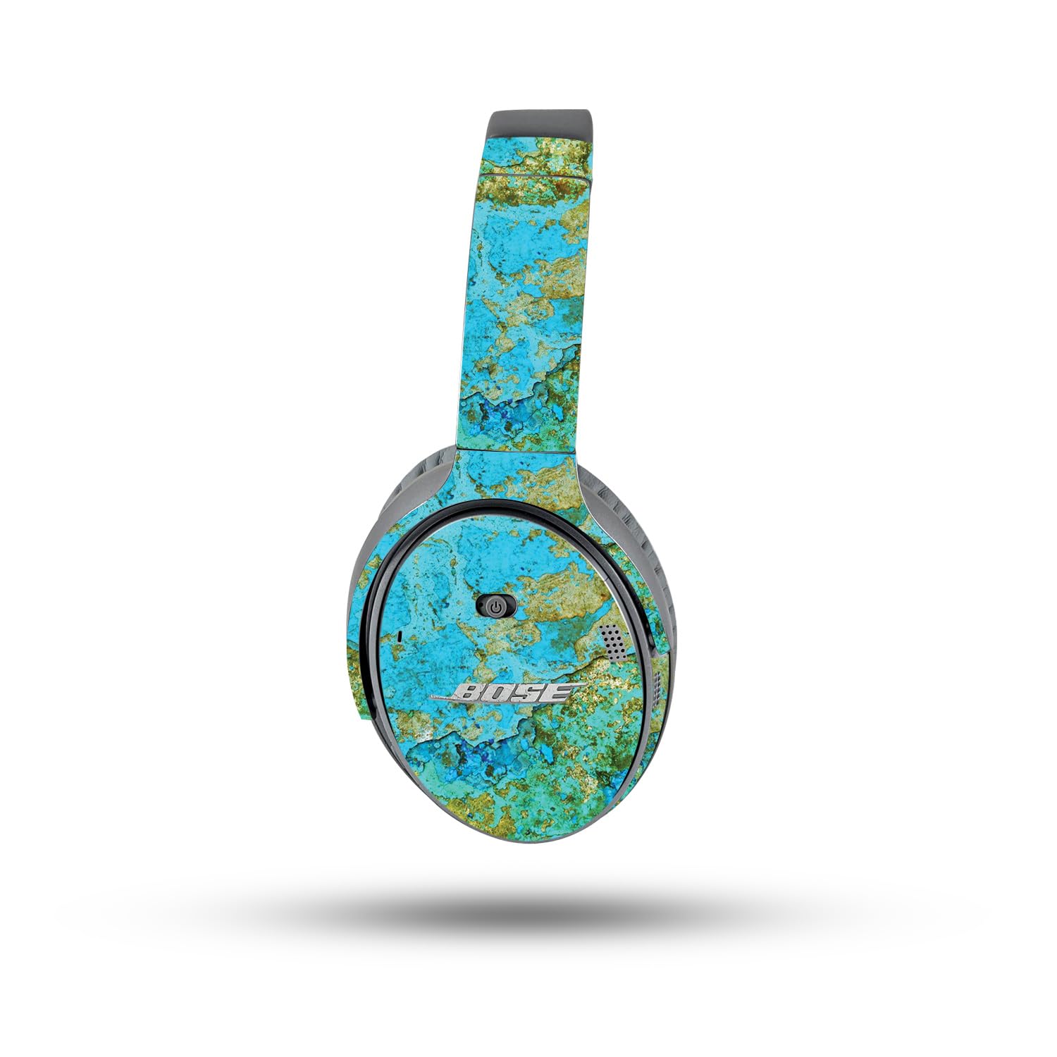 MightySkins Skin Compatible with Bose QuietComfort 35 II Headphones - Teal Marble | Protective, Durable, and Unique Vinyl Decal wrap Cover | Easy to Apply, Remove, and Change Styles