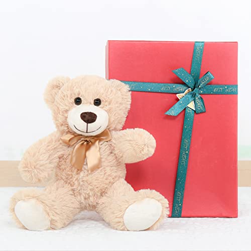 Tezituor Bulk Teddy Bears Stuffed Bear, 3 Packs Teddy Bear Stuffed Animal, Small Teddy Bears Bulk Centerpiece Baby Shower, 14''