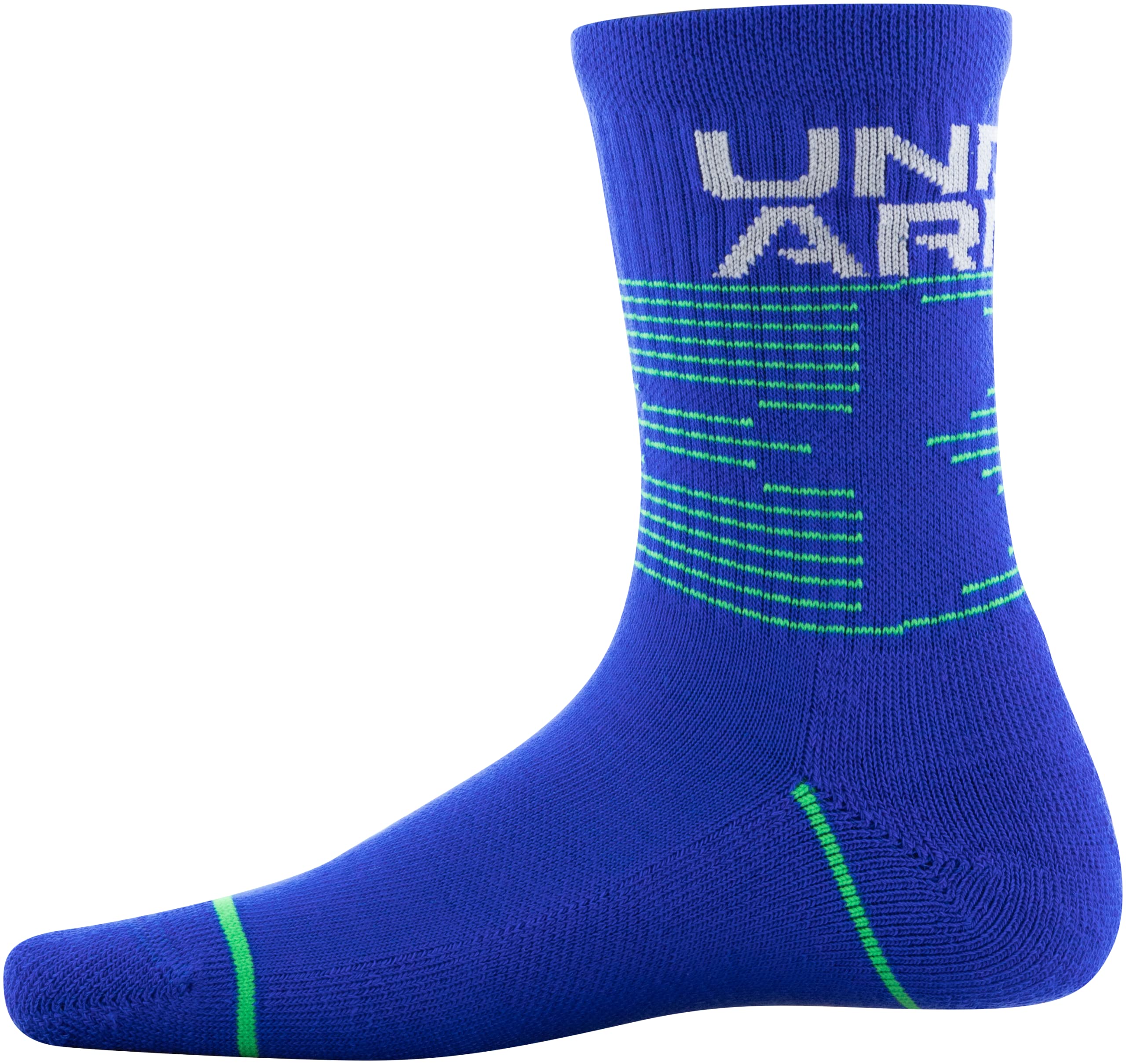 Under Armour Youth Phenom Crew Socks, 3-Pairs