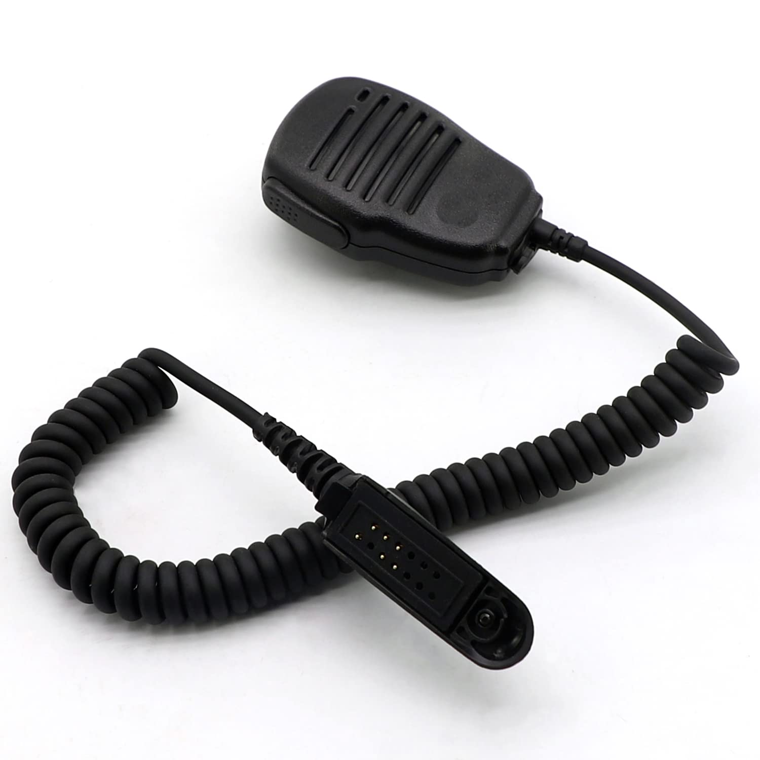 Shaworoce 6-pin Remote Handheld Speaker Microphone Mic Coiled Cord Aligator Clip Replacement for Motorola Radio Pro7150 Pro5150 PR860 MTX850 HT1550XLS HT1250LS HT750 GP340 GP338 GP328 GP320 GP360