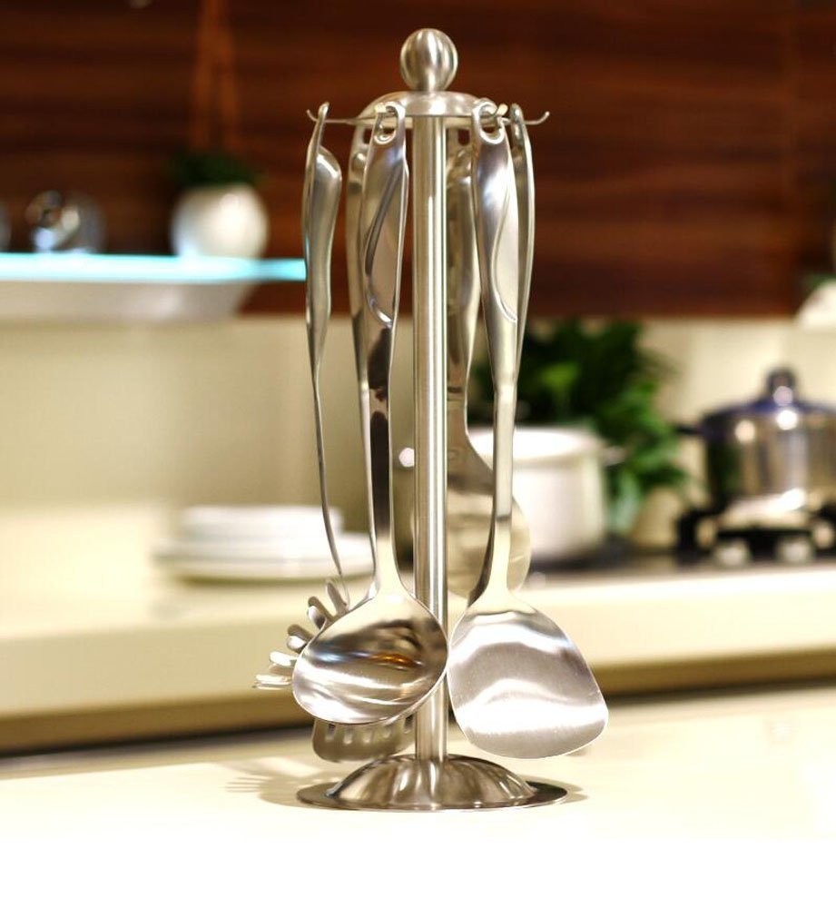 TBWHL Metal Soup Ladle 304 Stainless Steel Gravy Sauce Ladle with Long Handle for Kitchen 13.4"
