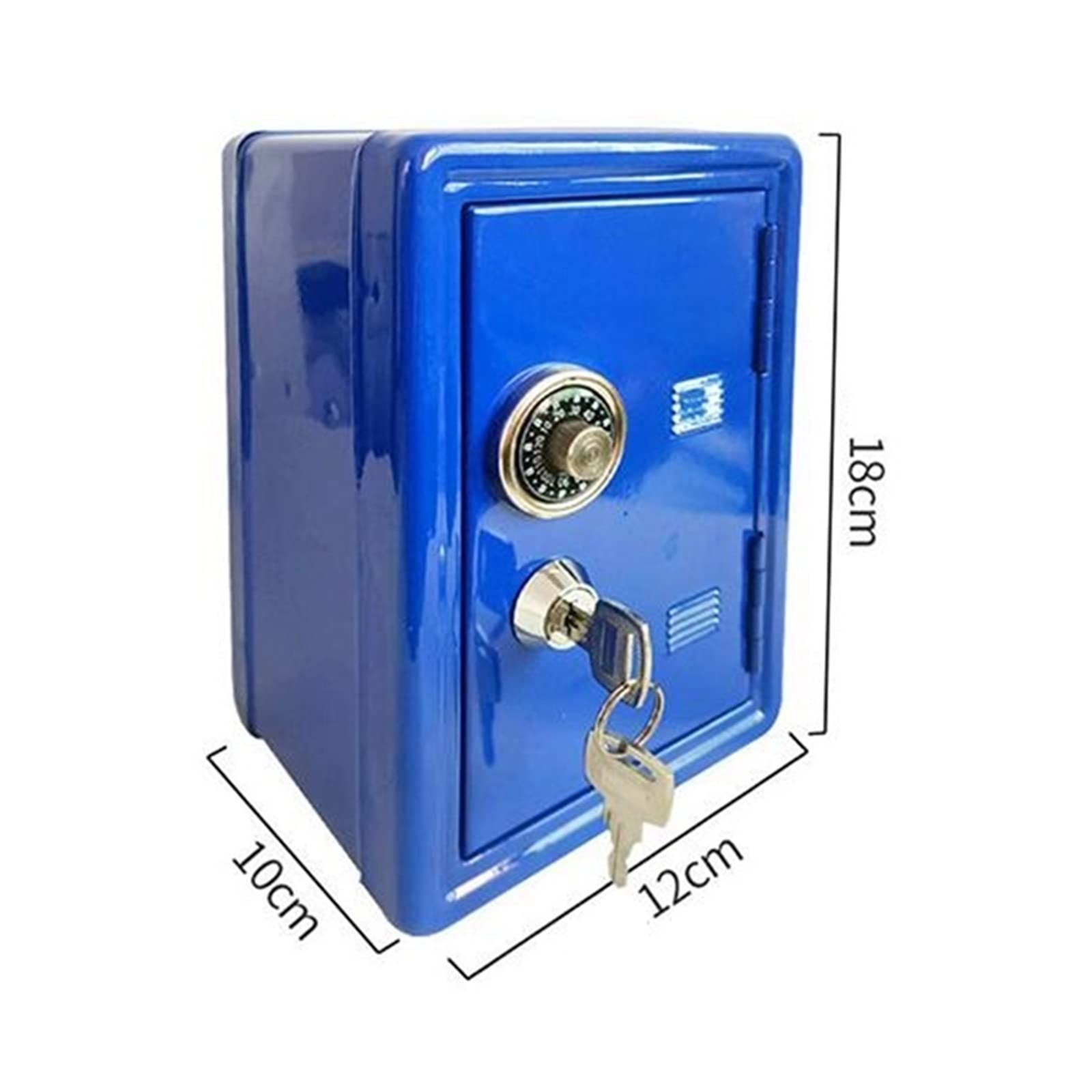 Small Safe Safe Box Organizer Iron Table Decorative Box Piggy Bank Metal Mini Cabinet Storage Box for Money Box