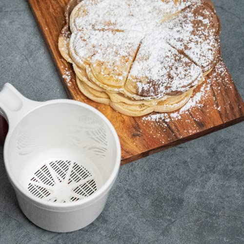 Westmark Flour- And Icing Sifter, 6" x 4" x 4", White/Red