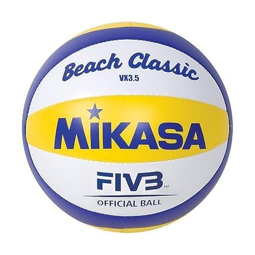 Mikasa D35 Mini FIVB Game Volleyball Blue/Yellow/White, 1.5