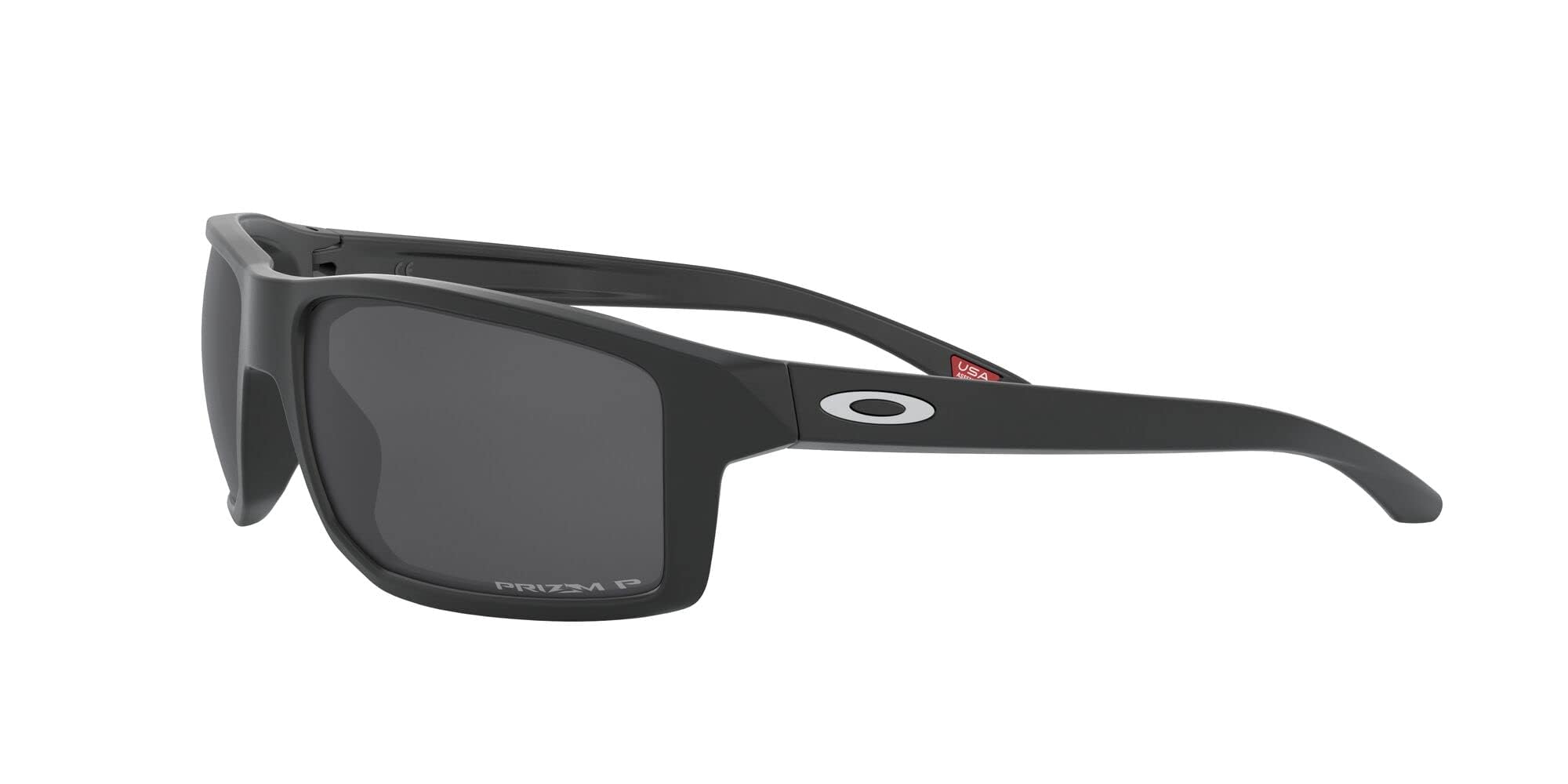 Oakley Men's OO9449 Gibston Square Sunglasses, Matte Black/Prizm Black Polarized, 60 mm