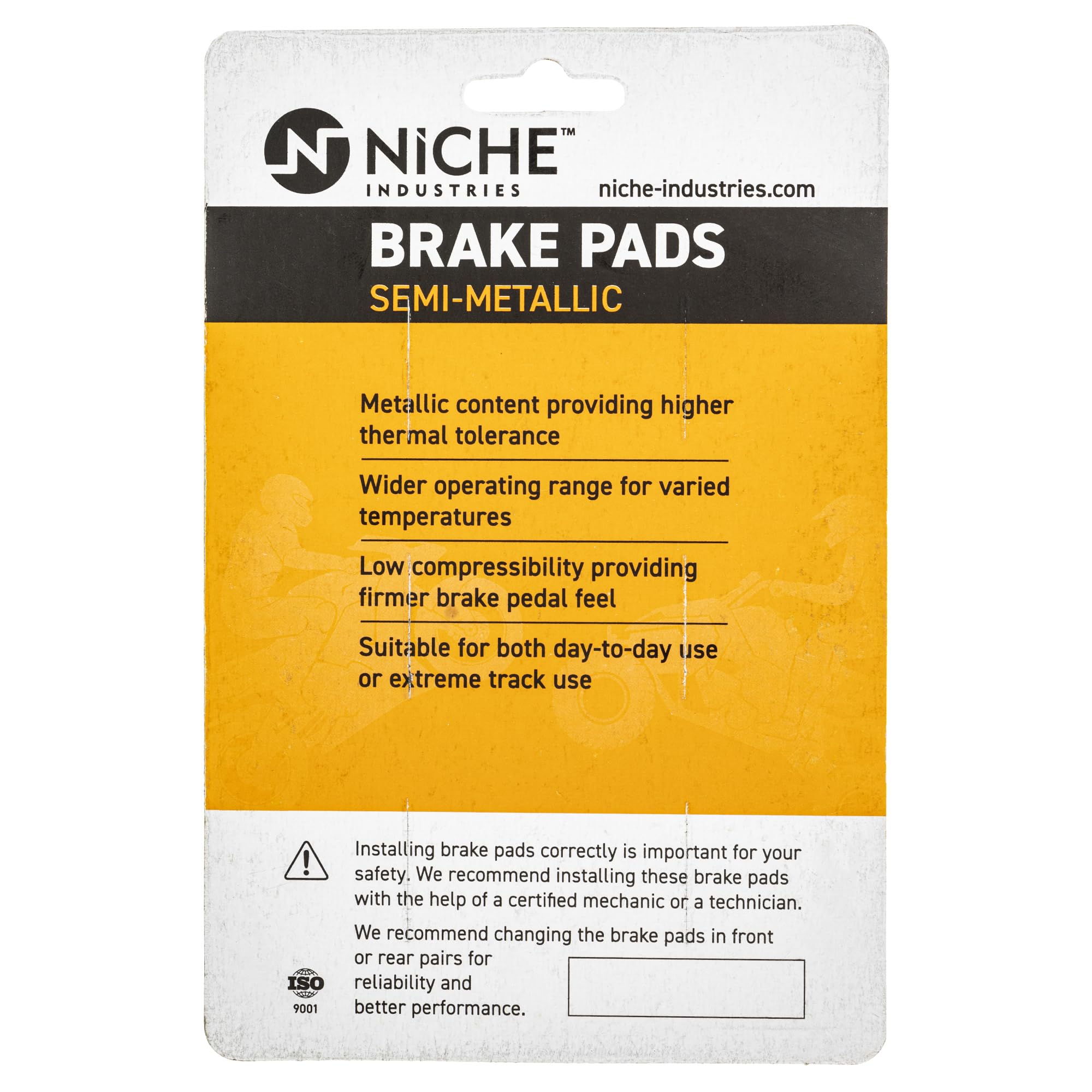 NICHE Front Brake Rotor Pad Semi Metallic Kit for Yamaha YZF R6 R6S YZF600R R1 5JJ-W0045-00-00 4SV-2581T-01-00