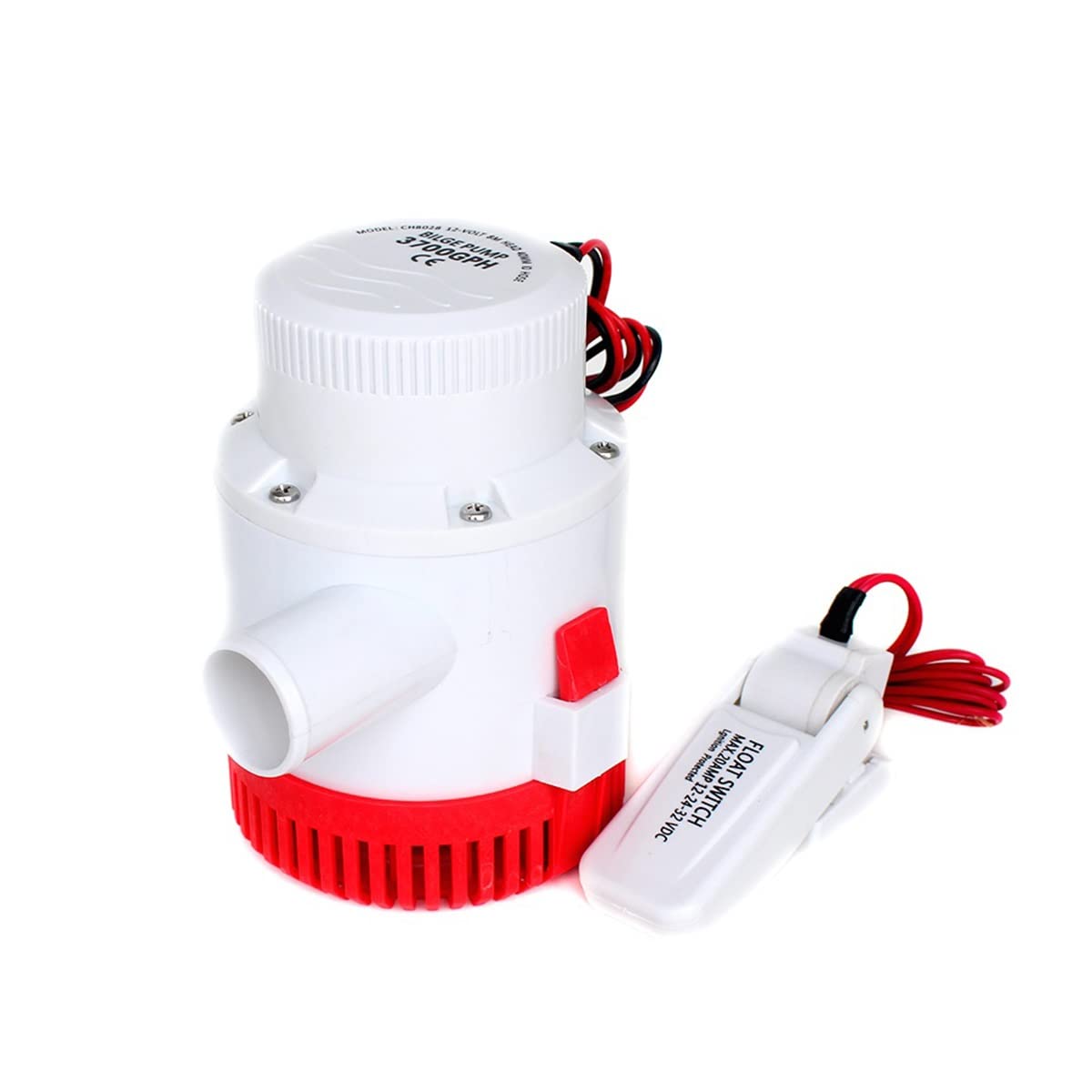 XuuSHA Hand Bilge Pump Large Flow Dc 12v 24v Bilge Pump with Bilge Float Switch 3000GPH Bilge Pump Automatic (Voltage : 12V)
