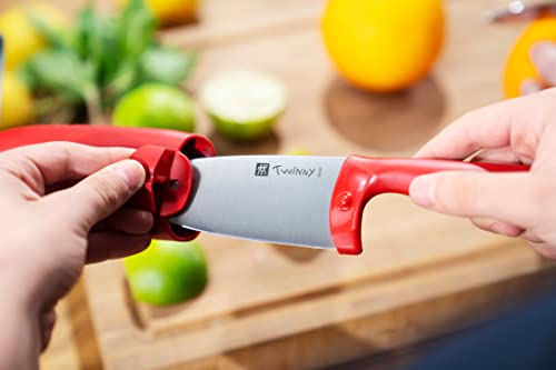 Zwilling 36550-101 Twinny, Red, 3.9 inches (100 mm), Children's Knife, Stainless Steel, Round Tip, Safety