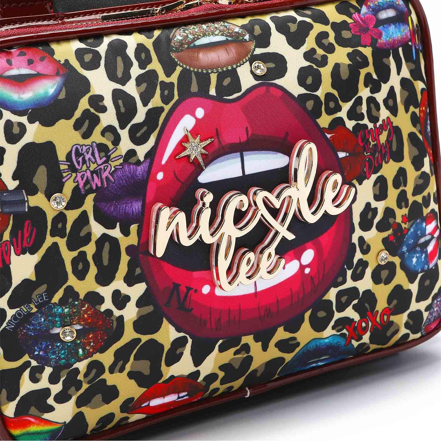 Nicole Lee Wild Lips Top Handle Handbag