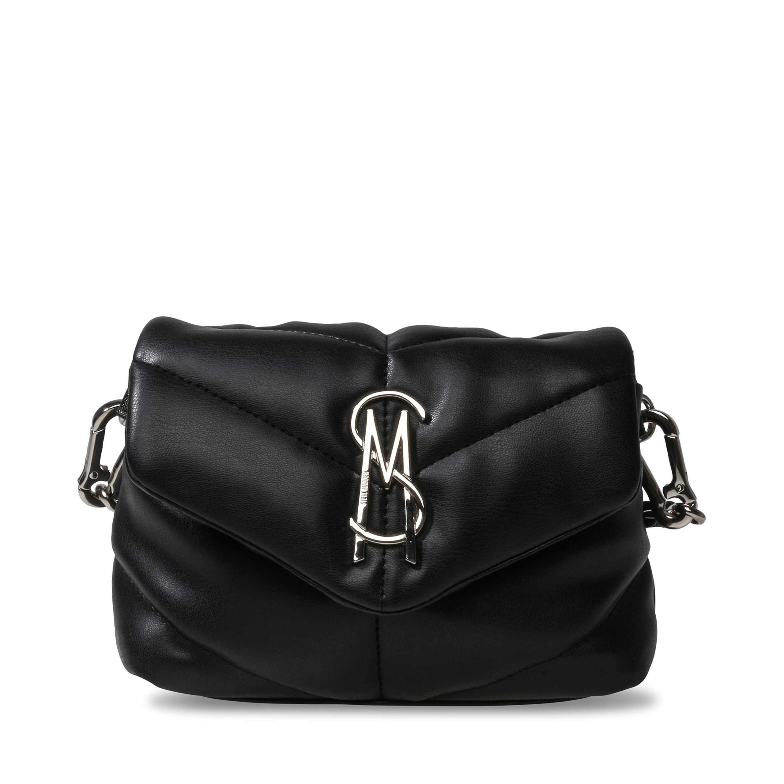 Steve Madden womens Steve Madden TOY Crossbody Bag, Black, One Size US