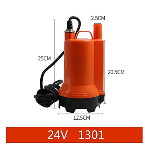 XuuSHA Hand Bilge Pump Bilge Pump 12v24v DC Submersible Pump Bilge Pump Automatic (Color : 24V 1301)