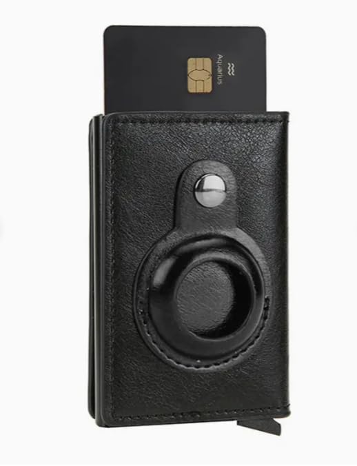 Smart Card Clip Wallet with Durable One-Press, Quick-Access Card Holders, Integrates Cutting Edge Tracking & RFID Blocking Technology