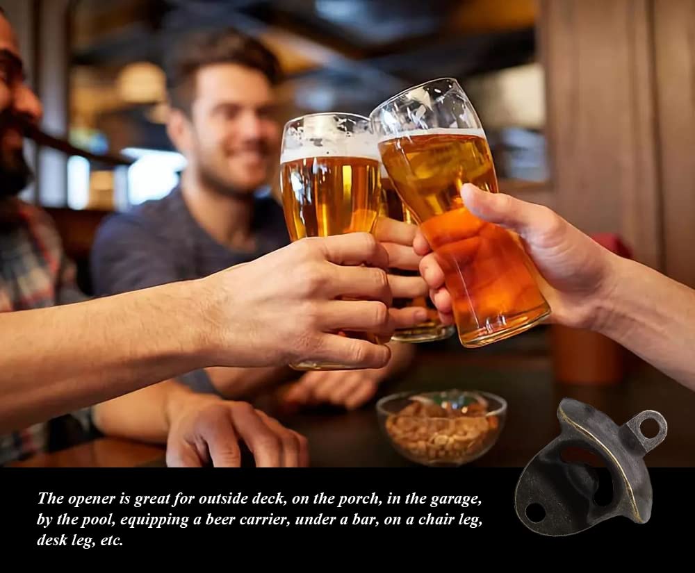 Wall Mount Bottle Opener Vintage Beer Bottle Opener with Screws