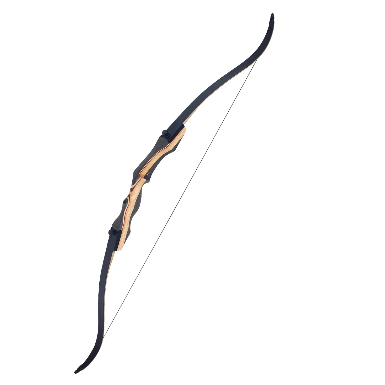 TBOW 62" Takedown Recurve Bow 25-60LB Adult Archery Competition Athletic Right Hand Archery Kit for Outdoor Training Hunting Shooting(45Lbs)