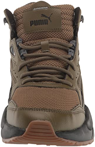 Puma Men's X-Ray Speed Mid Winter Sneaker, Deep Olive-Deep Olive-Ebony Black