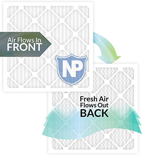 Nordic Pure 24x30x1 (23 1/2 x 29 1/2 x 3/4) Pleated MERV 8 Air Filters 6 Pack