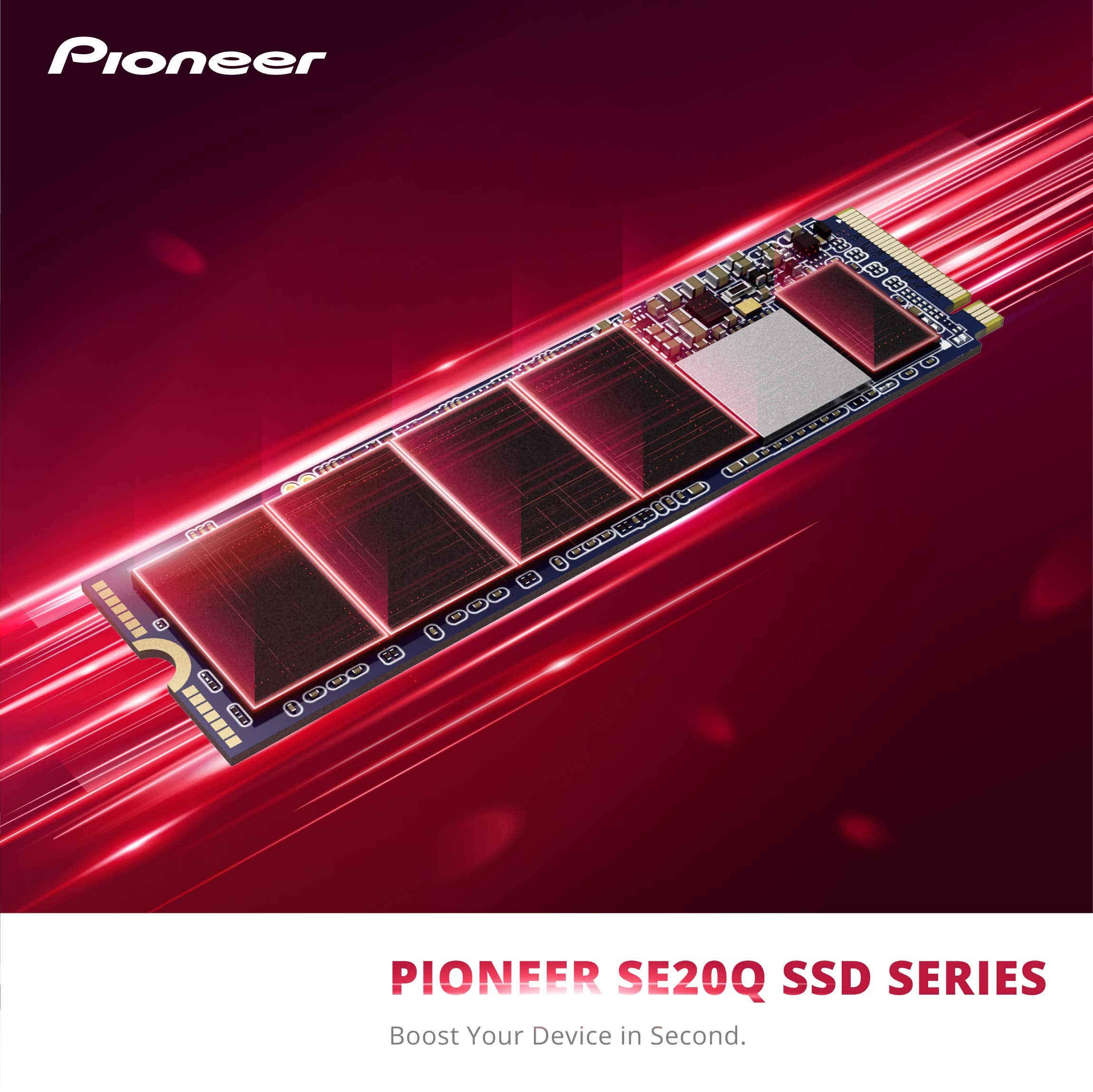 PIONEER 2TB SSD NVMe PCIe M.2 2280 Gen 3x4 R/W Speed up to 3400/3000MB/s Internal Solid State Drive for PC, Laptop (APS-SE20Q-2T)