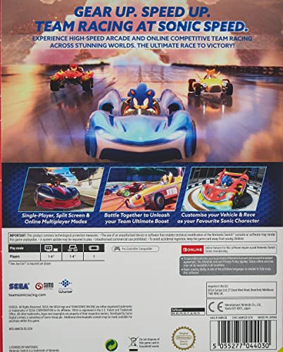 Team Sonic Racing 30th Anniversary Edition (Nintendo Switch) (Nintendo Switch) (Nintendo Switch)