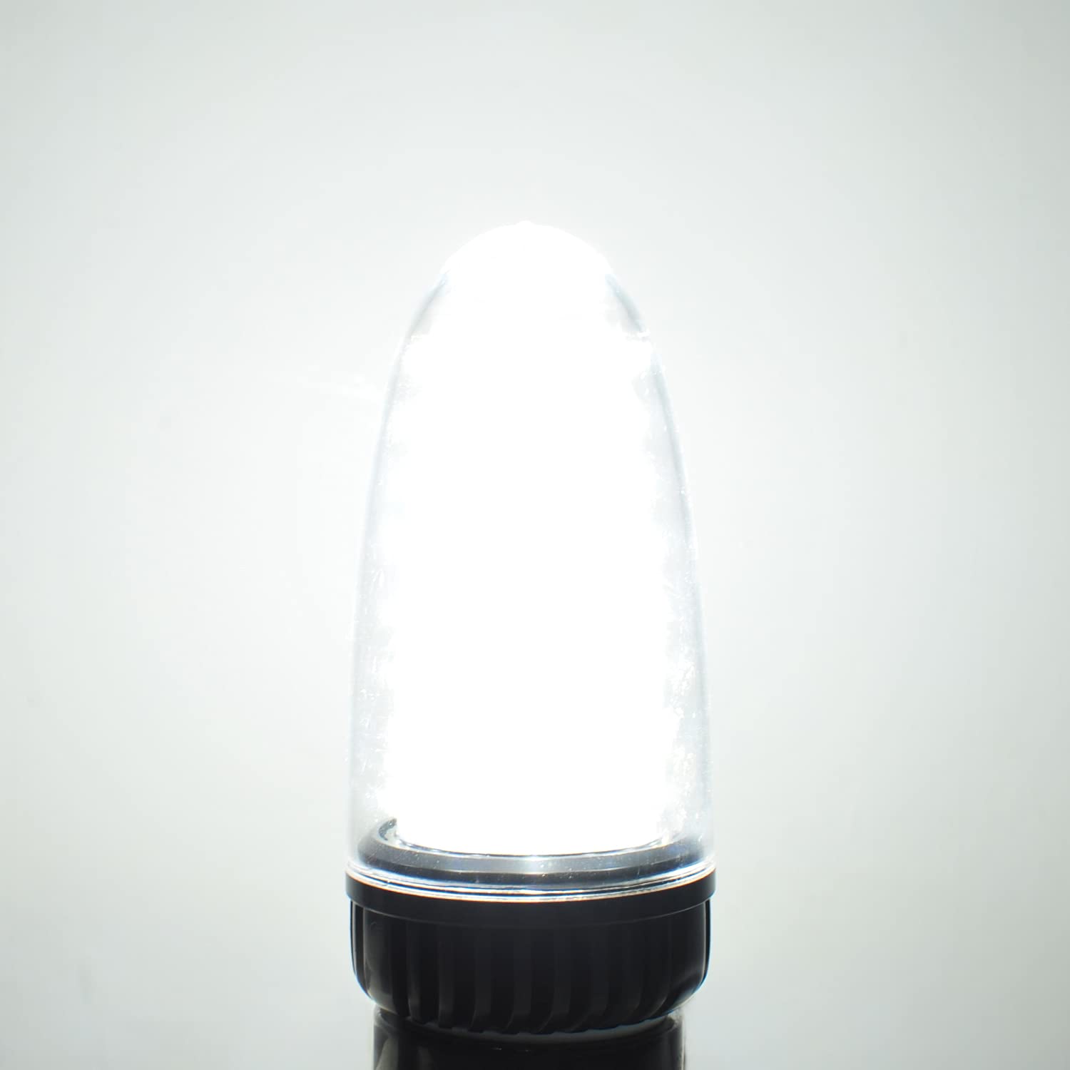 tebio LED E26 Candle Bulb 20W Middle Edison Screw Corn Bulb, 6000K Daylight White, 150W Incandescent Equivalent, Non-dimmable Candelabra Light Bulb, 4-Pack