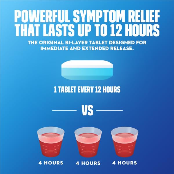 Mucinex Maximum Strength 12-Hour Chest Congestion Expectorant Tablets, 42 ct (Pack of 6)