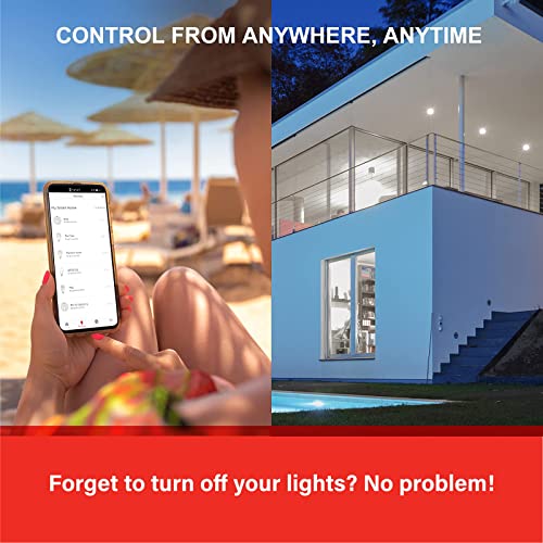 Sengled Smart Light Bulbs, WiFi Bulb, BR30 LED Smart Bulb Dimmable, Smart Flood Light, Smart Bulbs That Work with Alexa and Google, 5000K 65W 650LM, 2.4GHz WiFi Only Support, No Hub Required-4 Pack