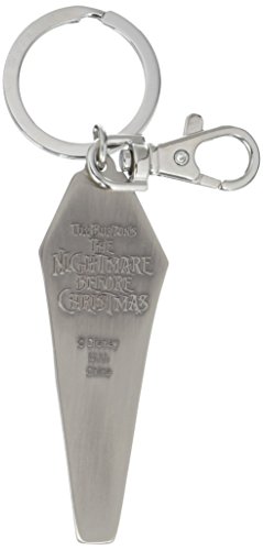 Nightmare Before Christmas Jack in Coffin Pewter Key Ring,Multi-colored,3"