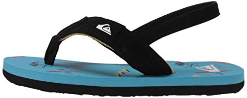 Quiksilver boys Molokai Layback Toddler Sandal, Blue/Blue/Black, 4 Toddler US