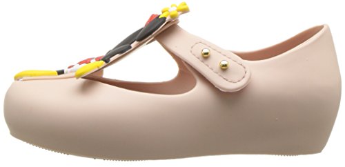 Mini Melissa Girls' Mini Ultragirl + Disney Mary Jane Flat, Sand, 9 Regular US Toddler