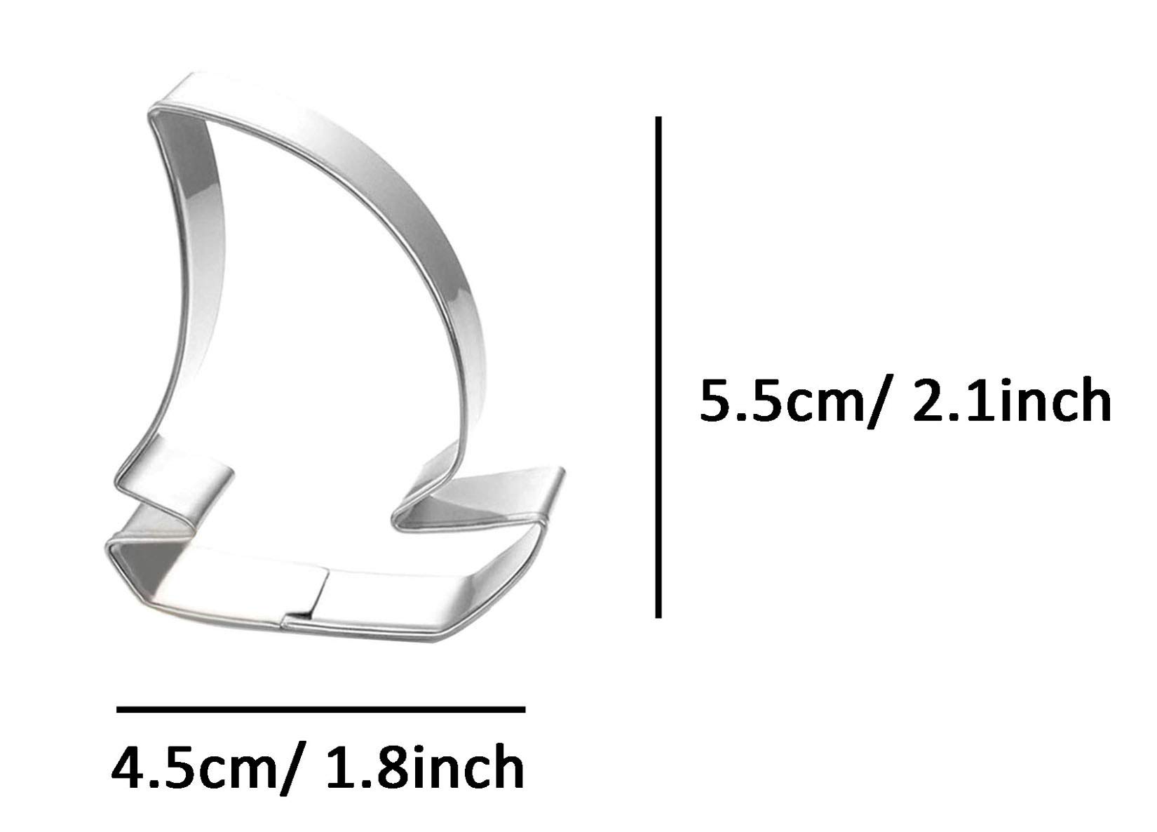 WJSYSHOP Pirate Ship Boat Cookie Cutter Stainless Steel