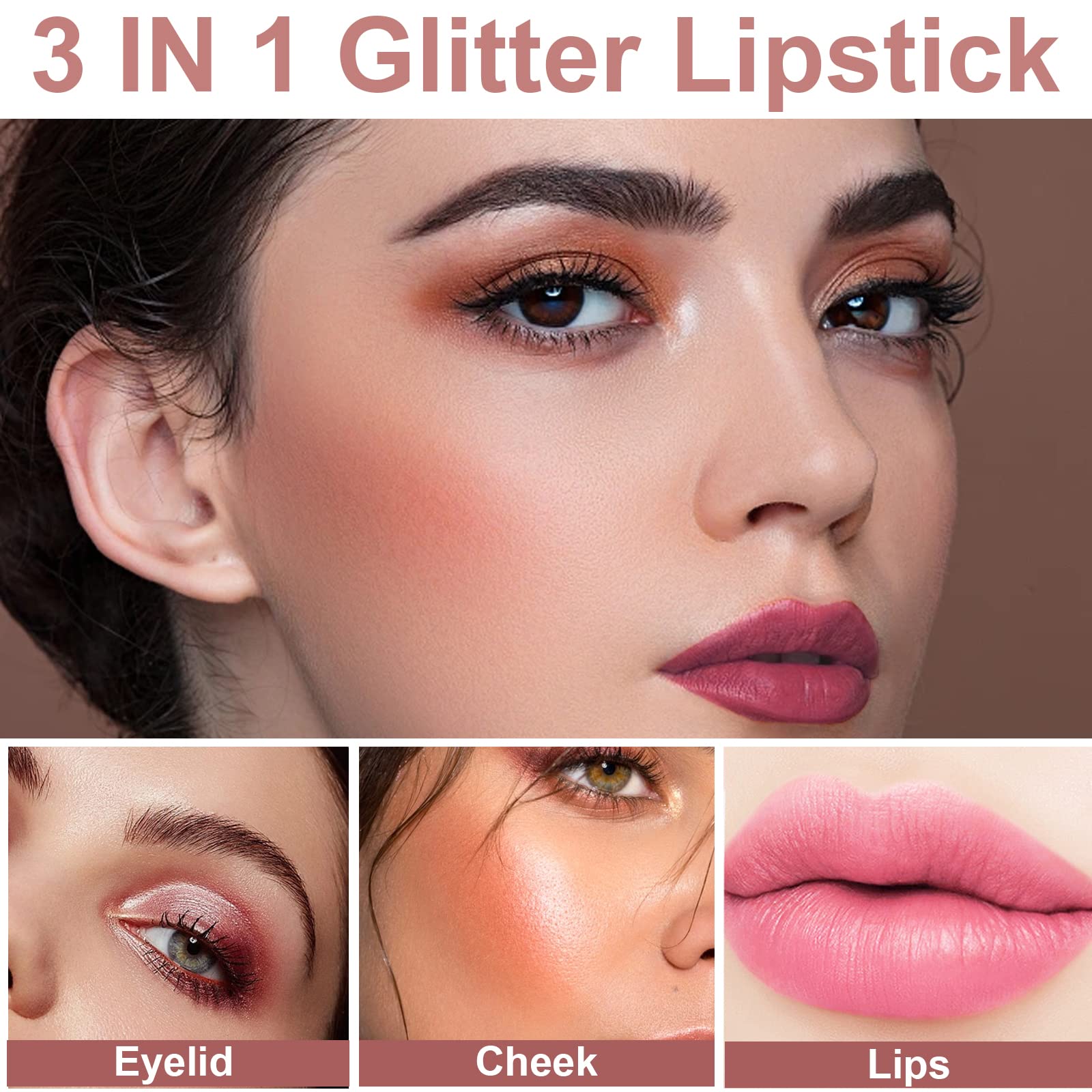 Rosarden Hydrating Lip Stain - Red Moisturizing Lip Stain - hydrating Lip Stain - Waterproof & Long Lasting Lip Stain - Water Based Lip Stain - Lip and Cheek Stain - Dark Lip Stain - Liquid Lip Stain (05#)
