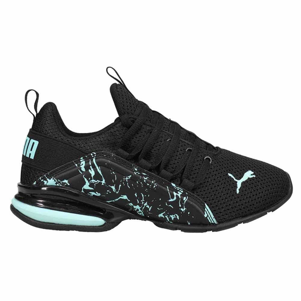 Puma Womens Axelion Marble Training Sneakers Shoes - Black - Size 7.5 M