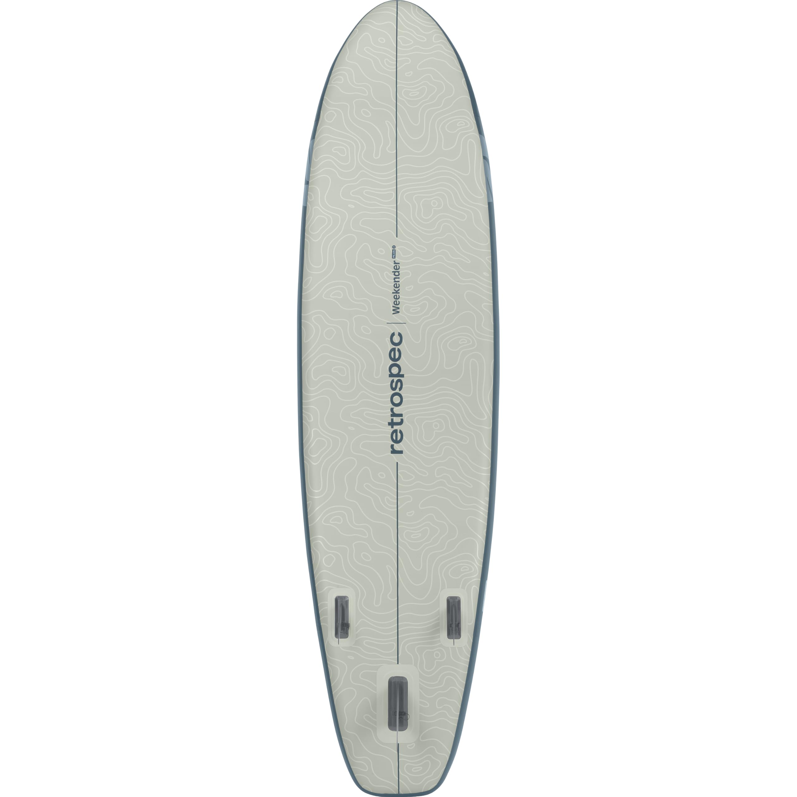 Retrospec Weekender Plus 10' Inflatable Stand Up Paddleboard Double Layer PVC iSUP Bundle w/Carrying case, 3 Piece Adjustable Aluminum Paddle, 3 Removable fins, Pump, and Cell Phone case