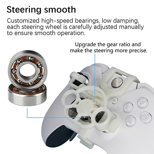 YiDey Racing Games Mini Steering 3D Printed Wheel For X --box one/X/S/Elite, Auxiliary Controller Game Joystick Simulator, Racing Game Replacement Accessory (Red)