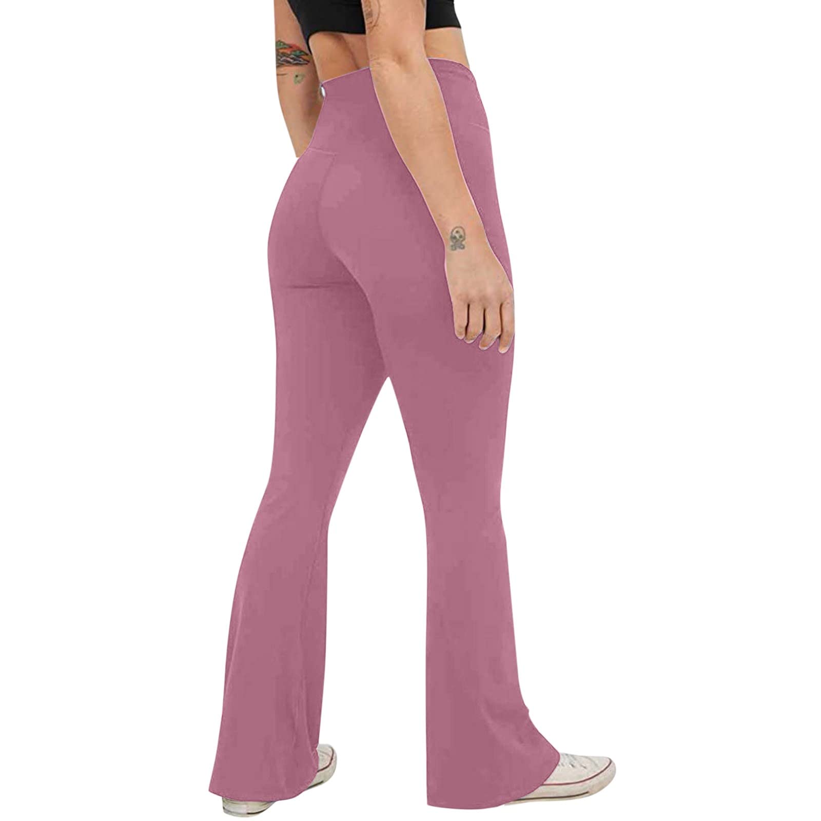 Womens Black Leggings Compression Leggings for Women 20-30 Mmhg Buttery Soft Women's Bootcut Yoga Pants Capris with 3 Pockets Lounge Floral Printing