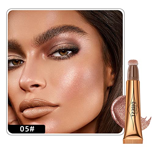 Petansy Contour Beauty Wand, Liquid Face Concealer Contouring and Highlighter with Cushion Applicator, Shading Bronzer Stick Natural Matte Finish, Lightweight Blendable Super Silky Cream Contour Stick