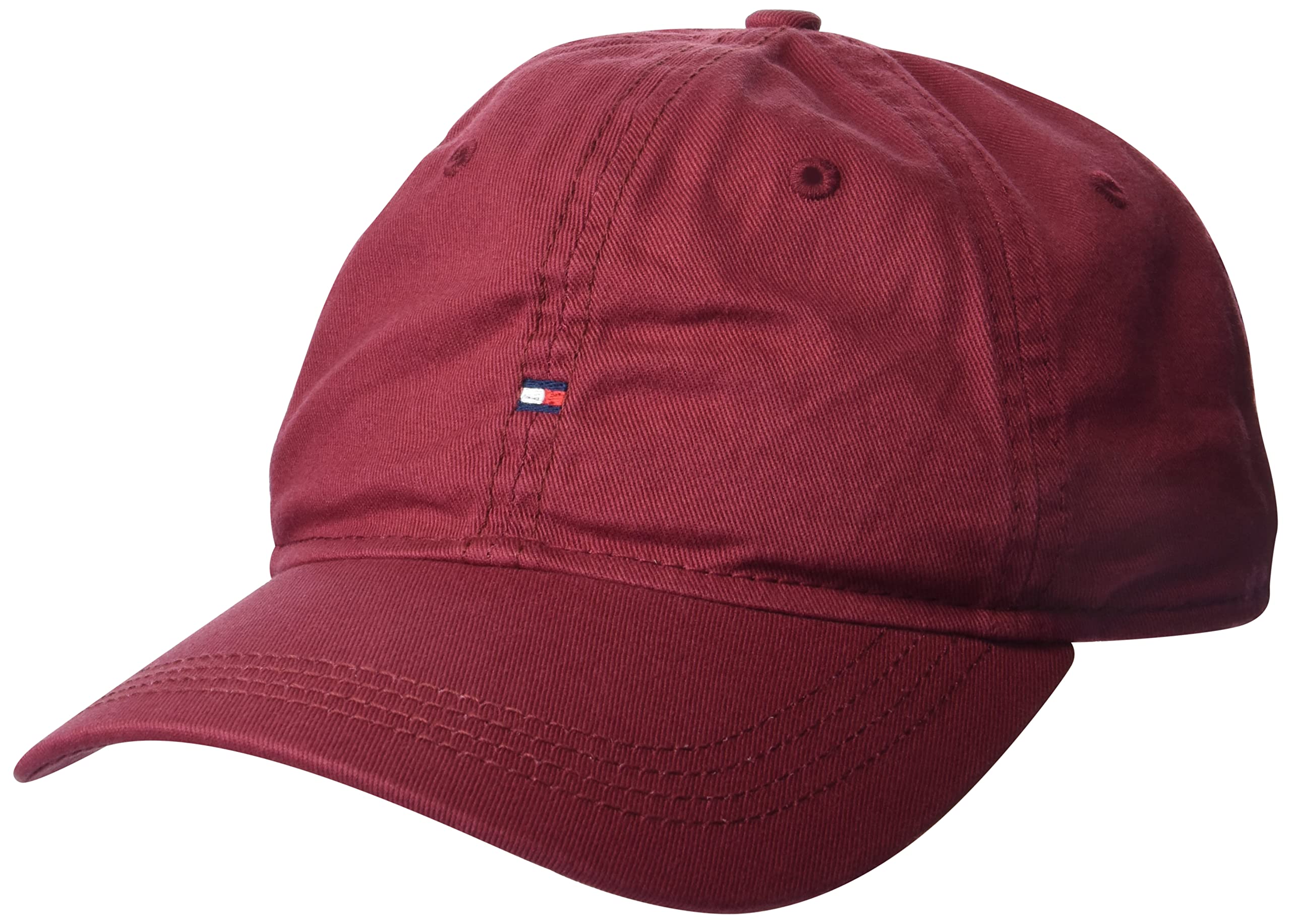 Tommy Hilfiger Men's Mini Flag Classic Baseball Cap Burnt Russet