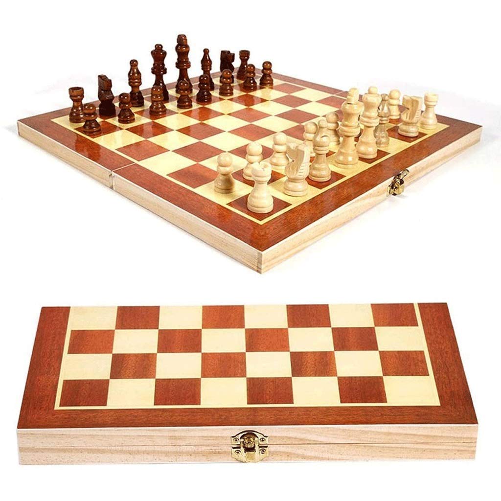 WENLII Upgraded Magnetic Chess Set, Chess Board Game Set, Including Adult Handmade Chess Pieces and Storage Slots (Size : 40 * 40cm)