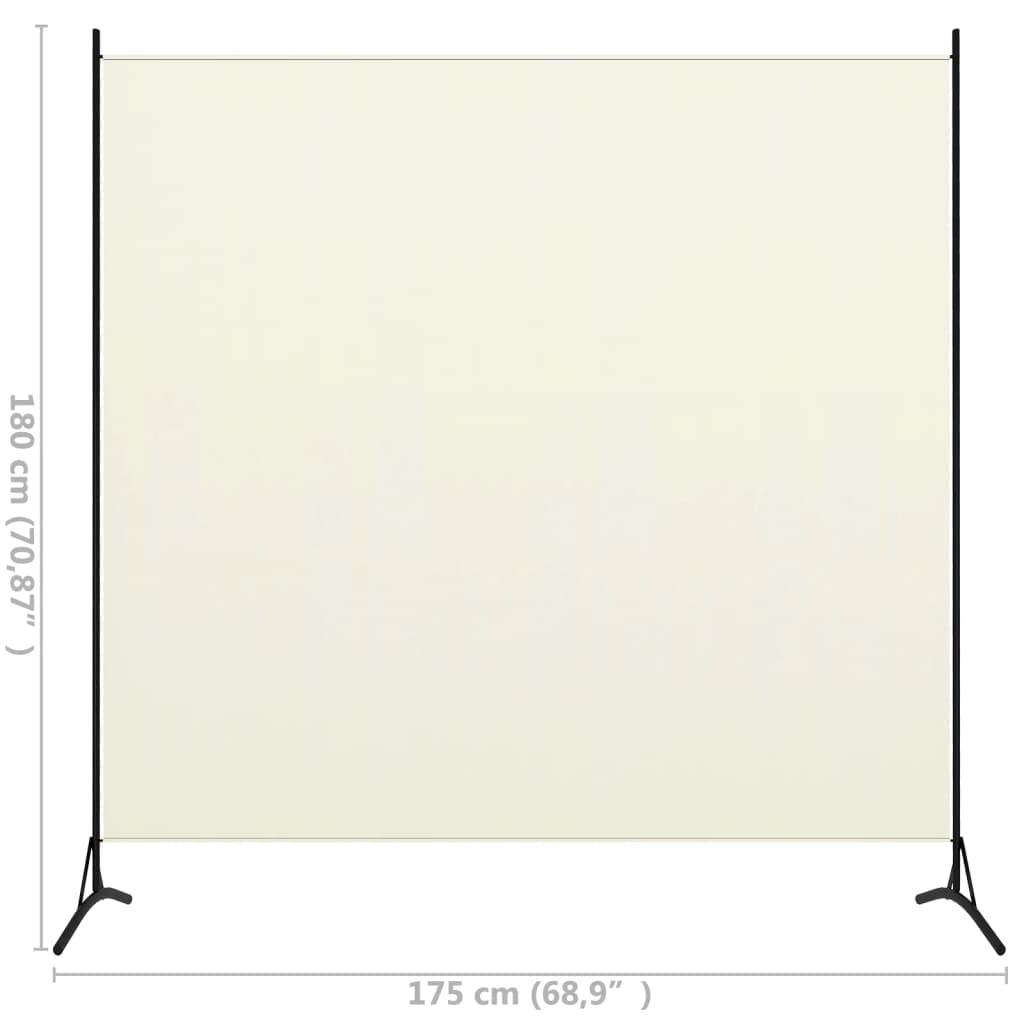 Natulvd Single-Panel Room Divider, Fabric Room Separation Screen for Partition Privacy, Freestanding Wall Divider for Office Classroom Room Studio Conference - White