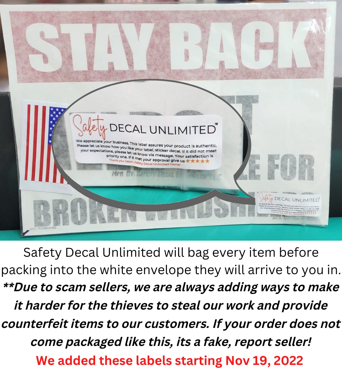 Notice Cash is King Preferred Method of Payment Request Black Red White Rectangle Label Sticker Decal Local Small Business Restaurant Bar Grill Made in America